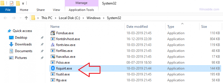 什么是Fsquirt.exe？用途以及如何禁用或启用它？